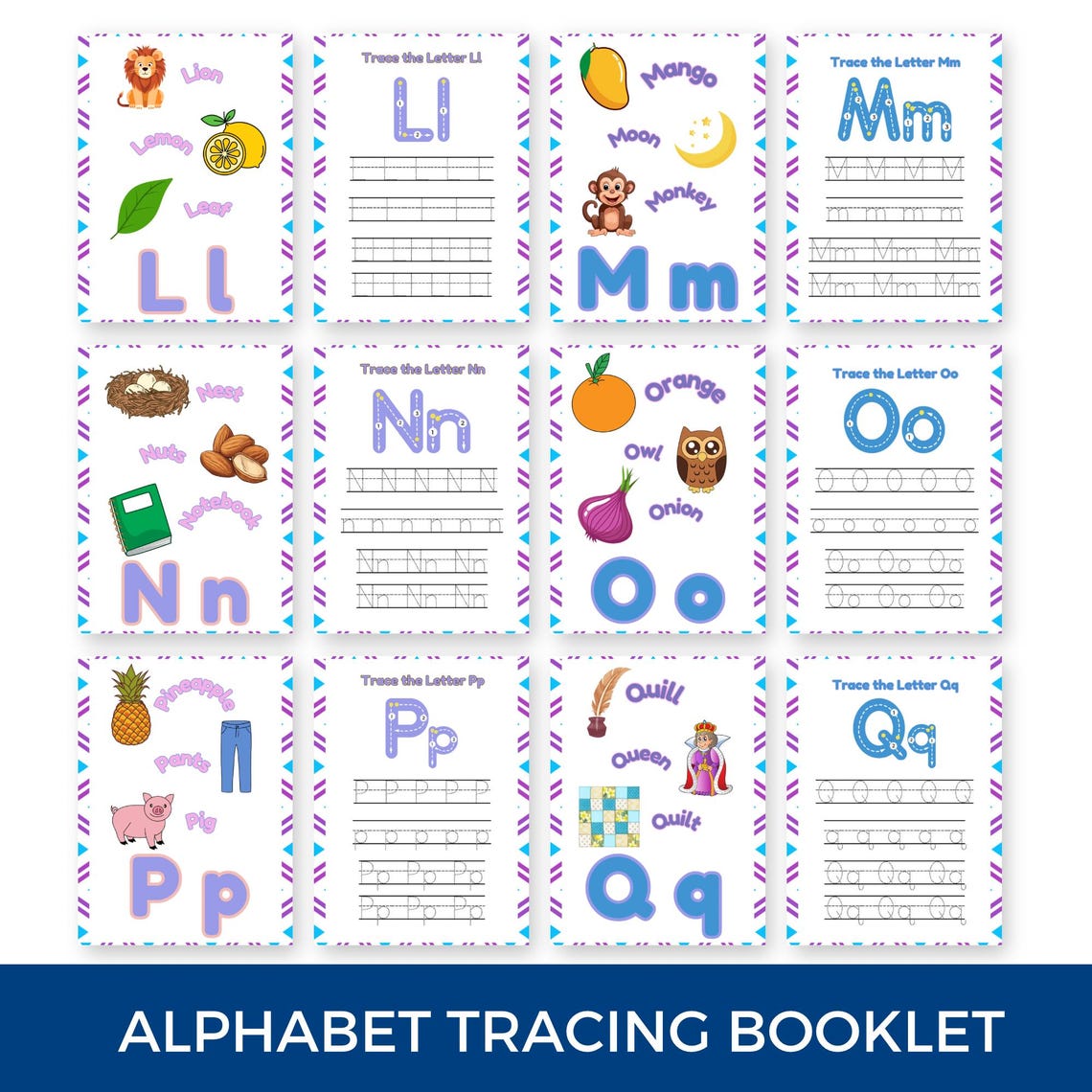 Alphabet Tracing Booklet, Letter Tracing, Alphabet Tracing Printables ...