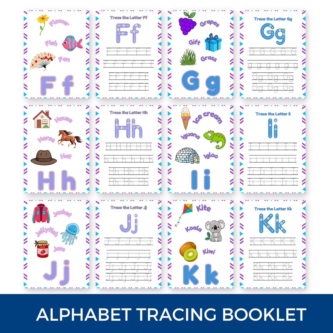 Alphabet Tracing Booklet, Letter Tracing, Alphabet Tracing Printables ...