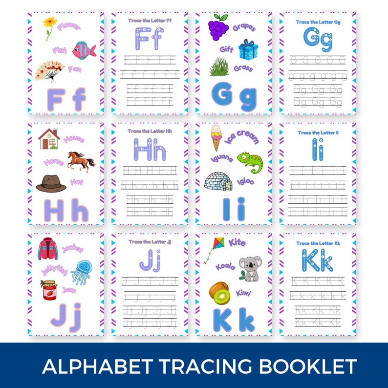 Alphabet Tracing Booklet, Letter Tracing, Alphabet Tracing Printables ...