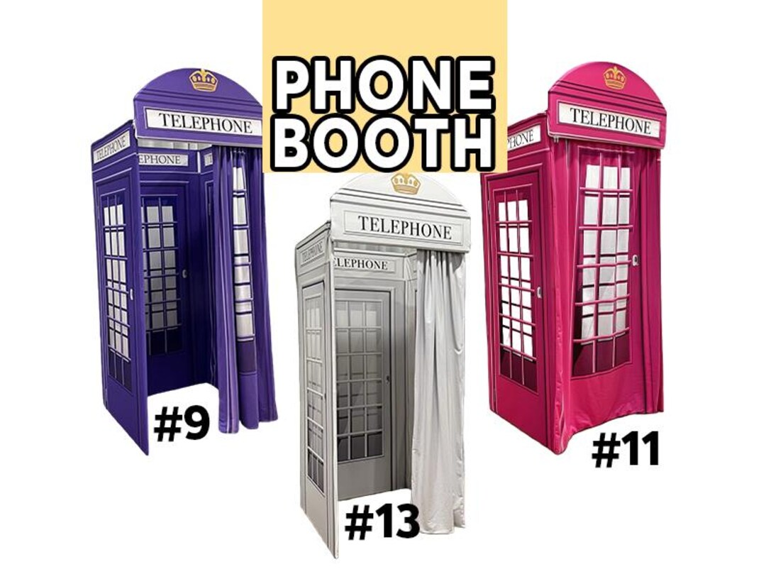 Telephone Booth Metal Stand Photo Booth for Wedding Backdrop Baby ...