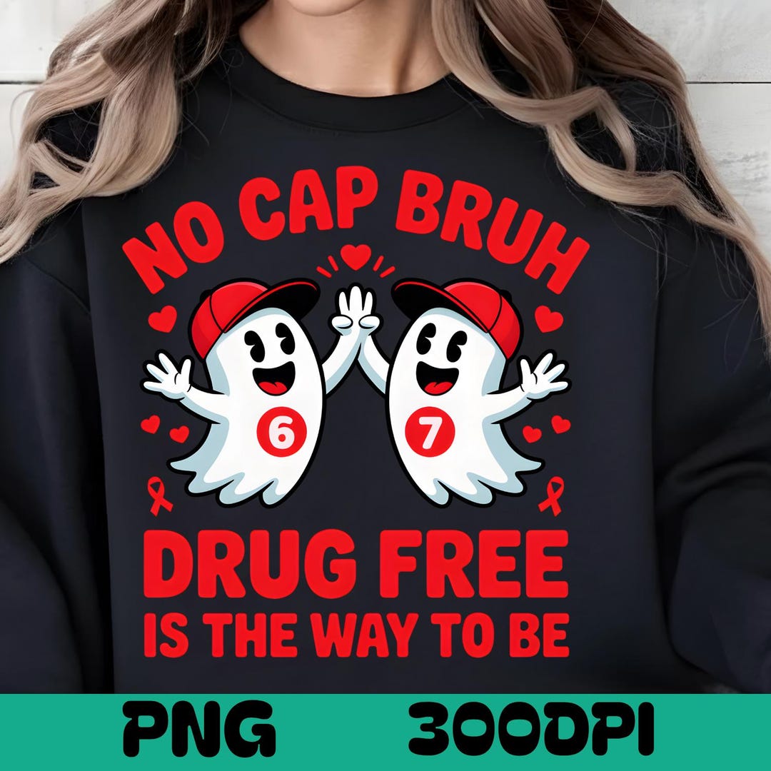 Say Boo to Drugs PNG |red Ribbon Week Design |no to Drugs Ghost PNG ...