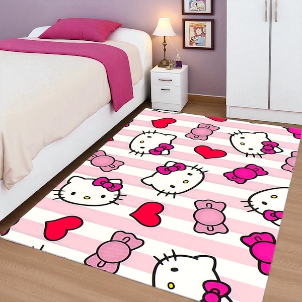 Hello Kittys Rug - Etsy