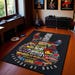 Rock Band Logos Area Rug, Music Band Carpet, Mancave Rock Decor Rug ...