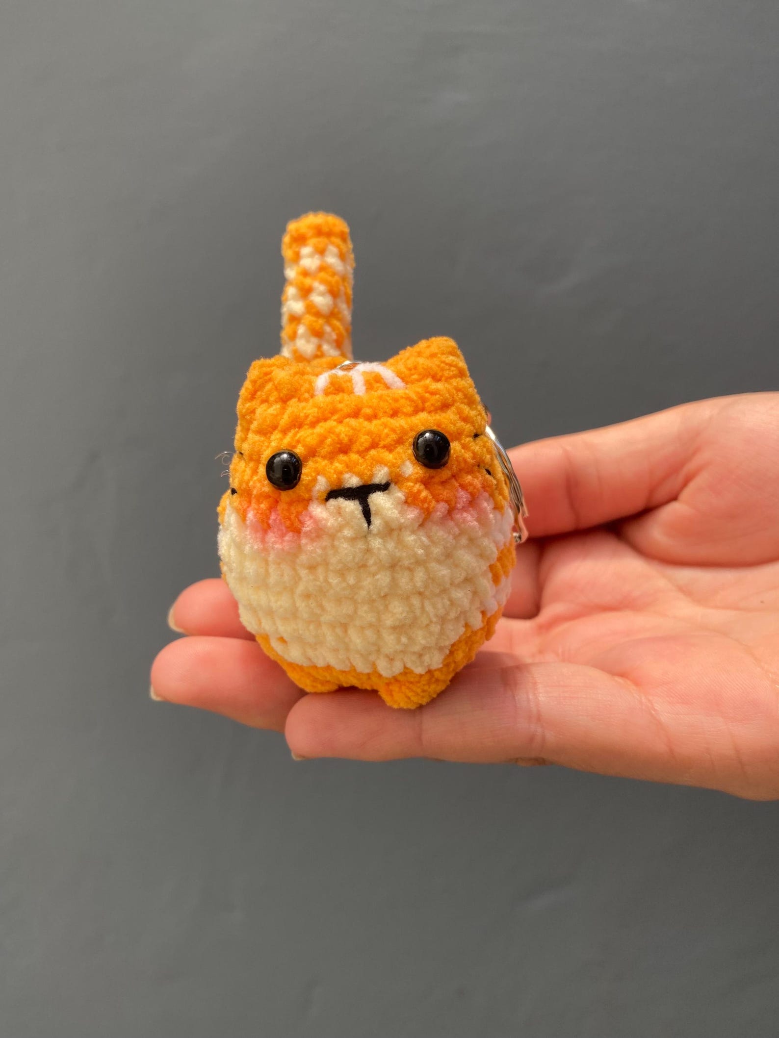 Crochet Cat Keychains | Handmade Crochet Velvet Keychains | Car ...
