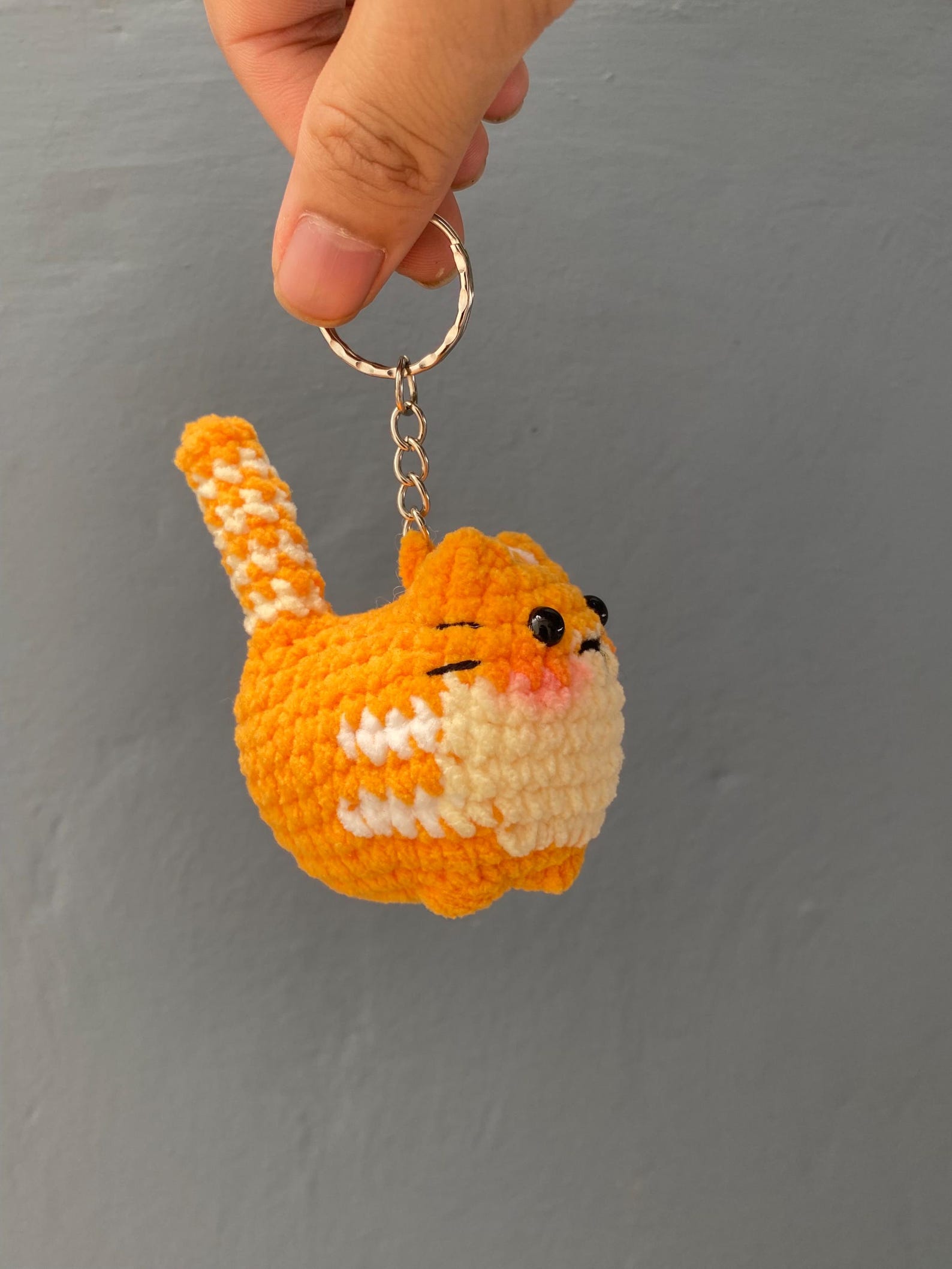 Crochet Cat Keychains | Handmade Crochet Velvet Keychains | Car ...
