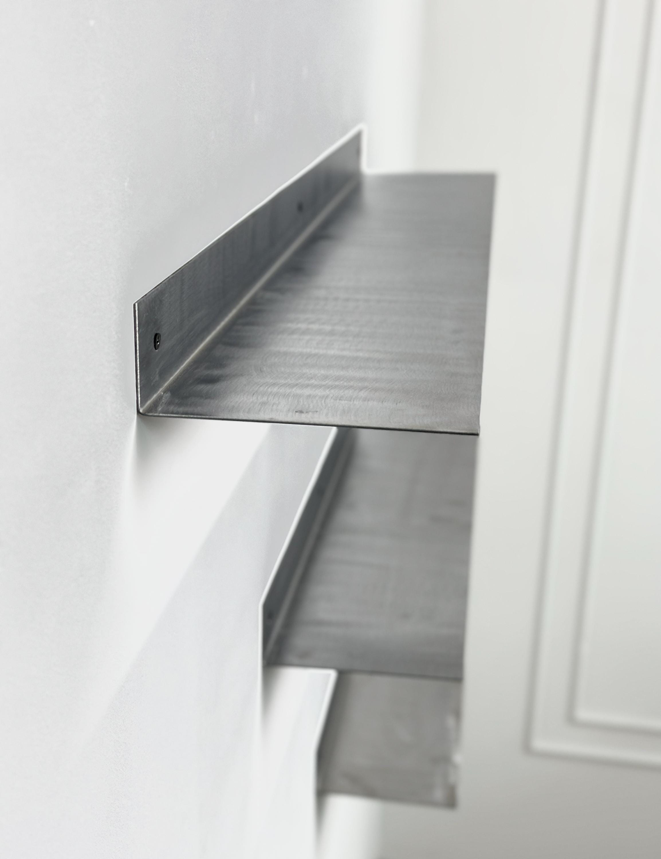 Metal Wall Shelf – Custom Size Floating Shelf – Industrial Metal Shelf ...