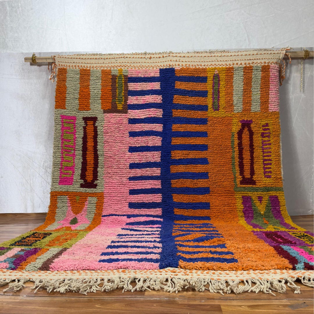 Unique Handwoven Berber Rug: Add a Pop of Bohemian Charm to Your Rooms ...