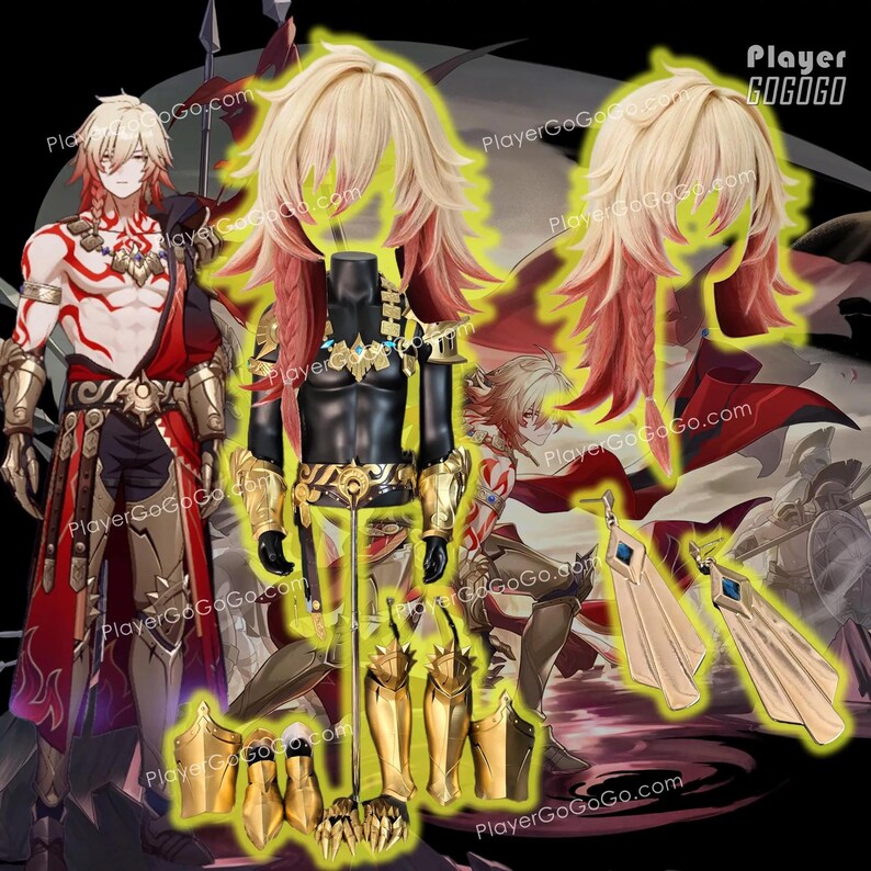 Honkai: Star Rail Mydei Cosplay Accessories - Armour, Necklace, Wig ...