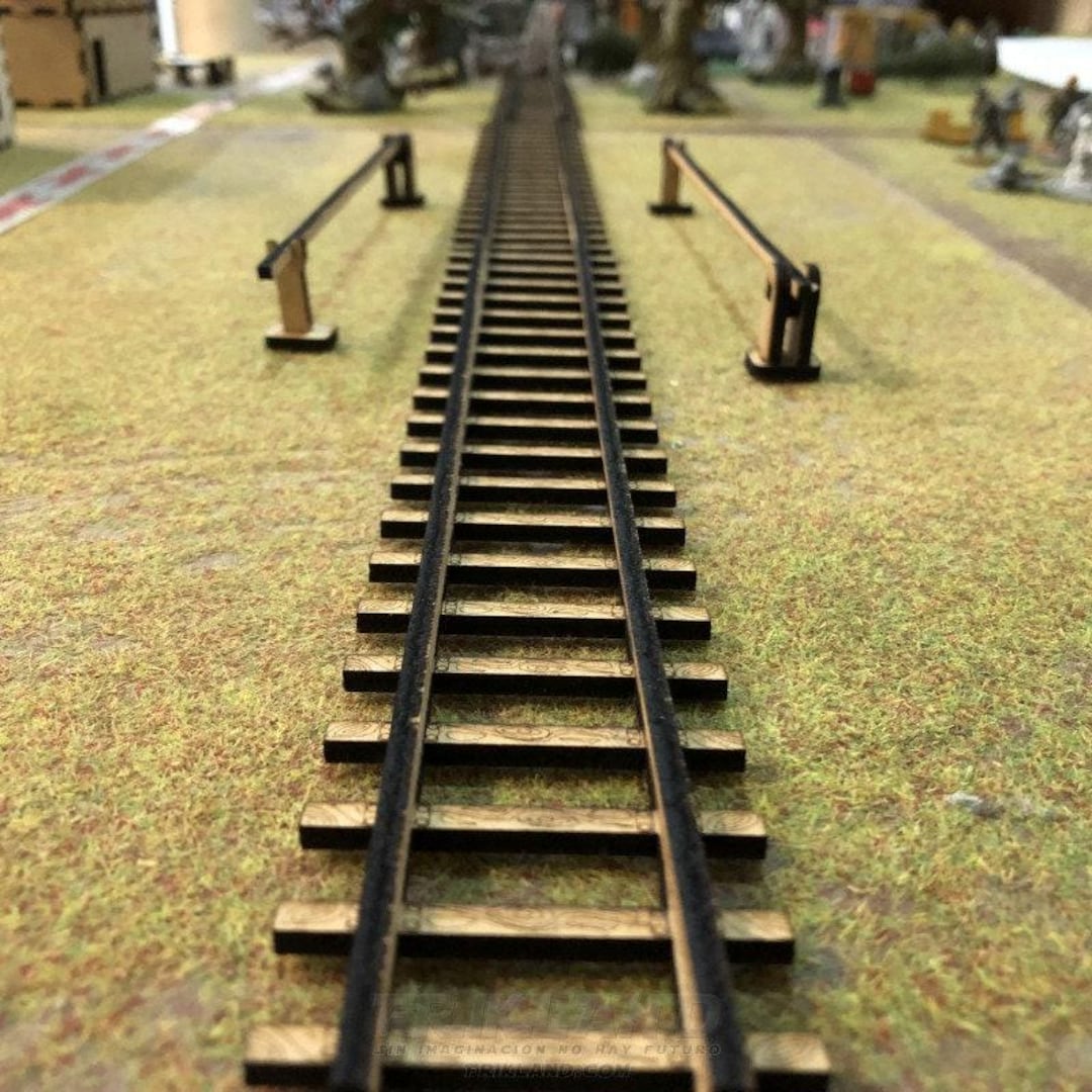 Train Tracks, 28mm Scale for Bolt Action MDF Sections (3 Pieces With ...
