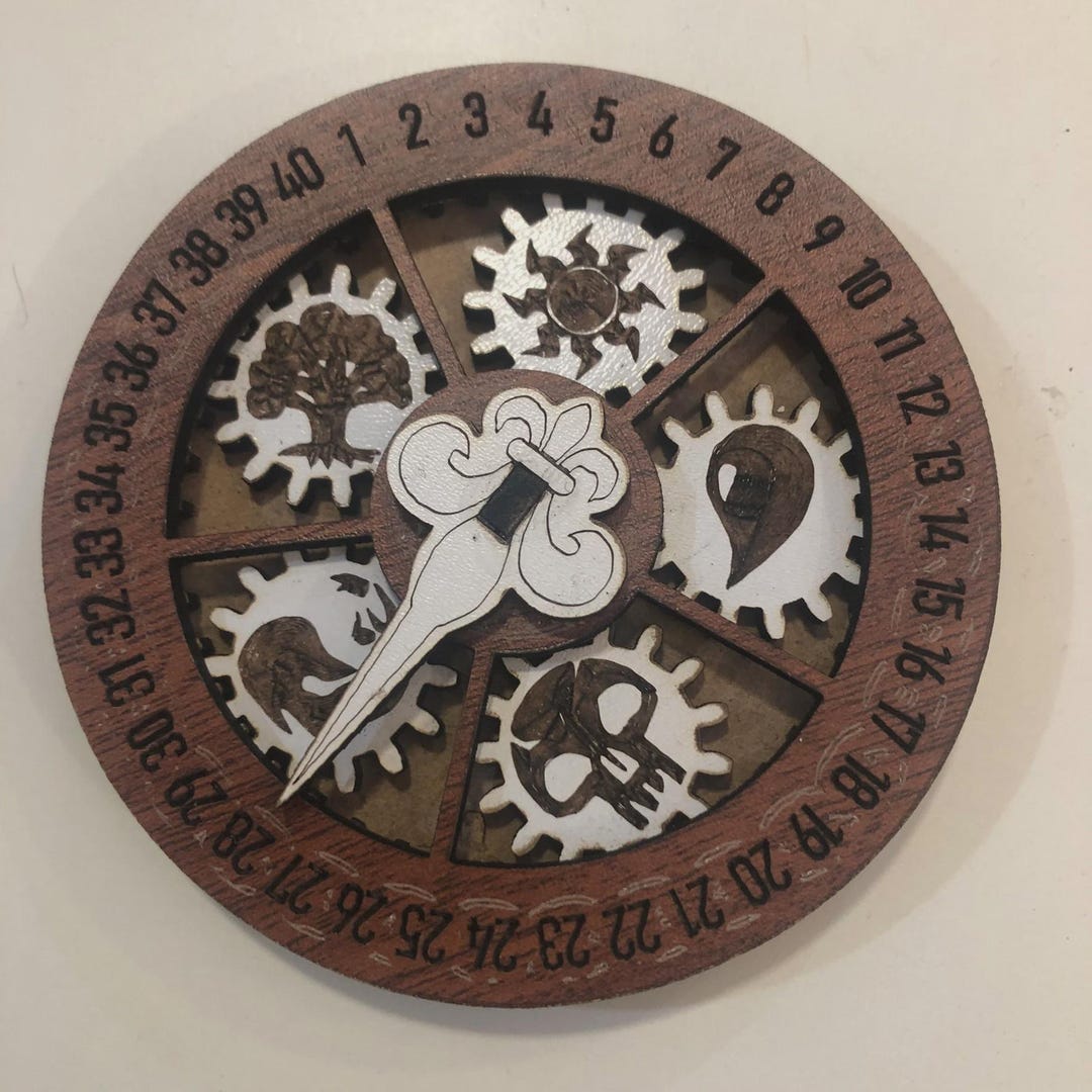 Mechanical Round Life Counter: "arcane Spin" Edition - Etsy