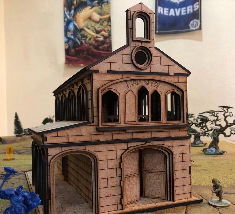City of Kanoria Church Model: Romanesque Miniature Building - Etsy