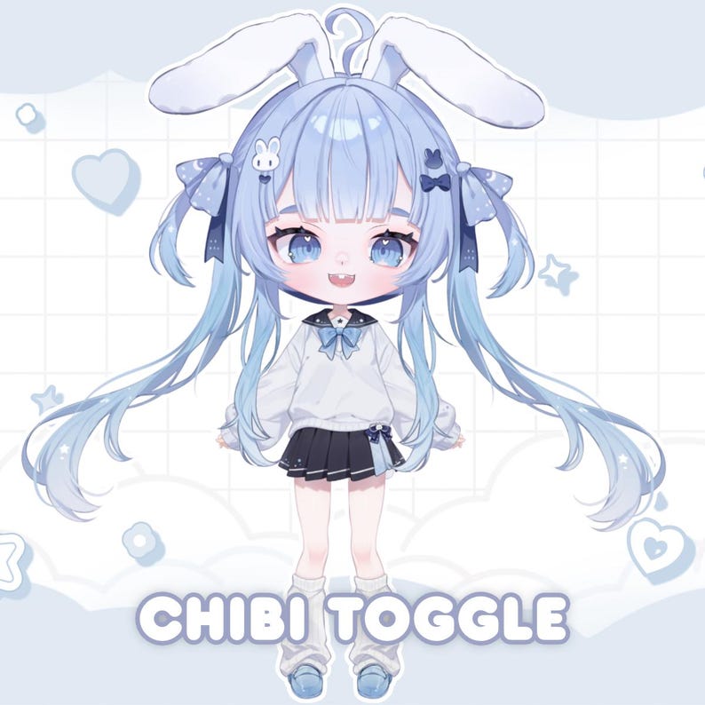 Usagi Bunny Vtuber – Fully Rigged, Customizable Moe Avatar - Etsy