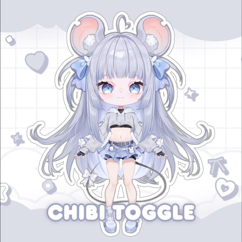 Free-ish for a Limited Time! Nezumi the Moe Mouse Vtuber - Full Body ...