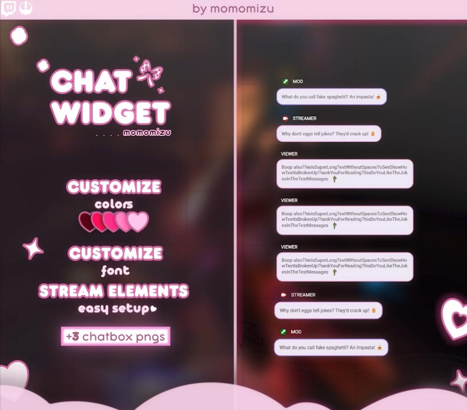 3 Free Chatboxes) Multicolor Glow Chat Widget | Kawaii Bubble Chat ...