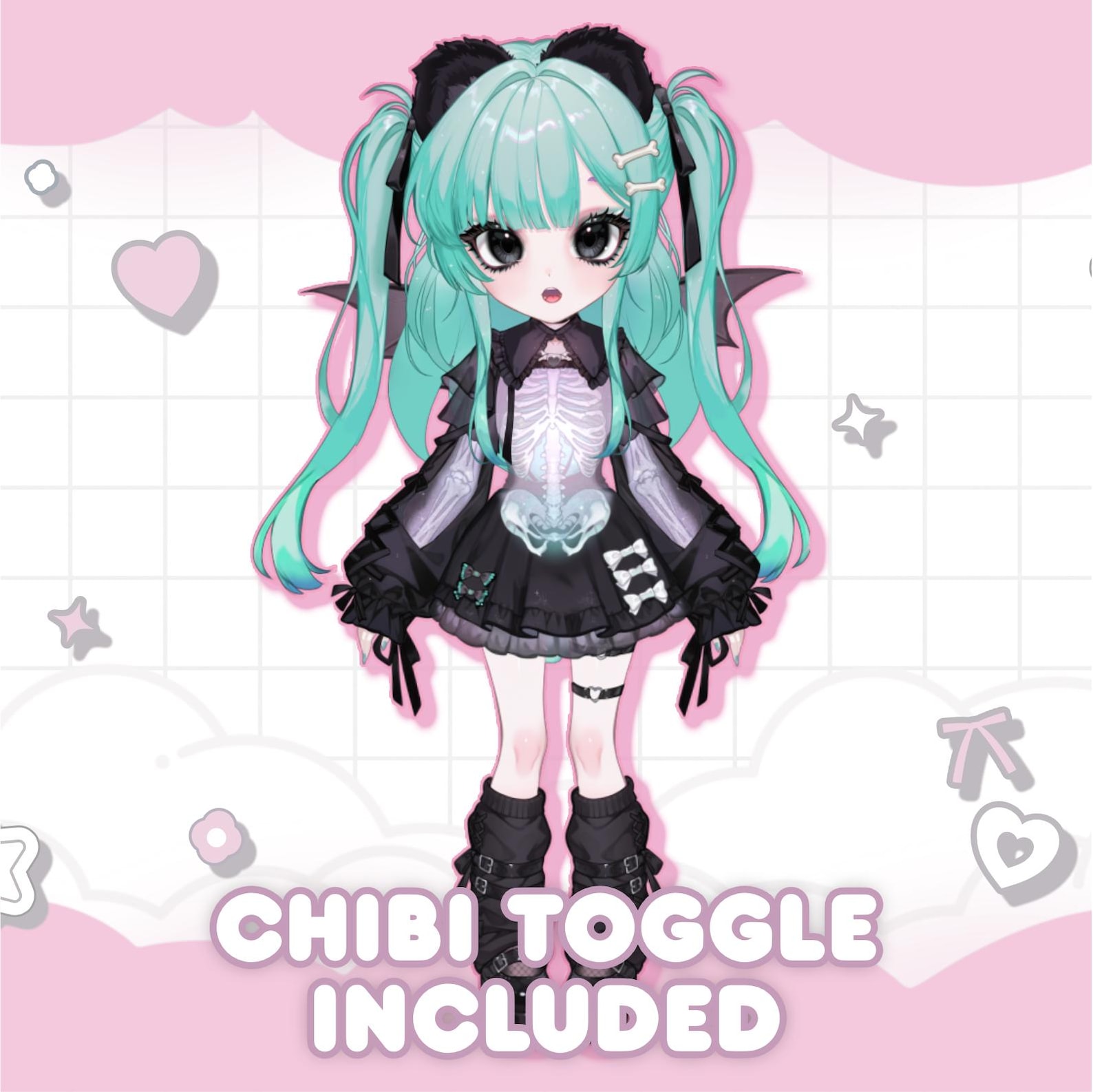 ¡Gratis por tiempo limitado!) Kumi the BearBat Angel Vtuber – Modelo de ...