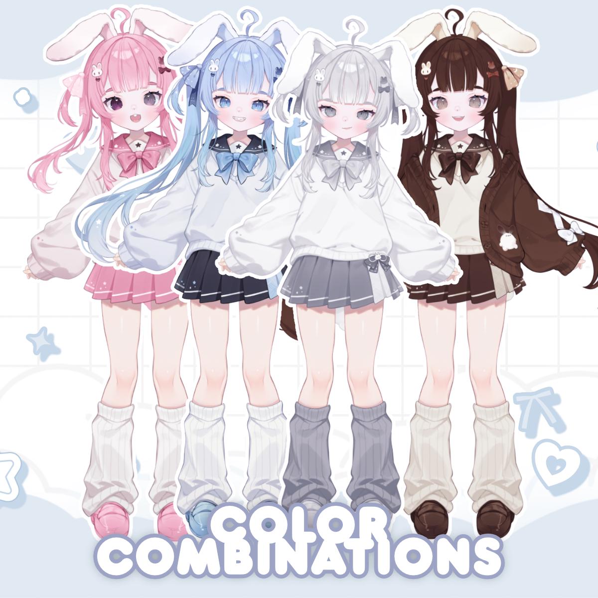 Usagi Bunny Vtuber – Fully Rigged, Customizable Moe Avatar - Etsy