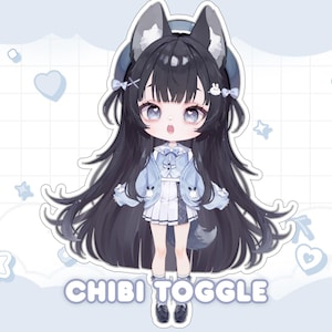 Free-ish for a Limited Time! Yuki the Moe Wolf Vtuber - Full Body ...