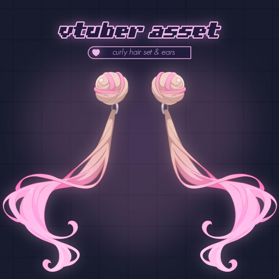 Chainlink Pigtail Set Vtube Studio With Color Customization - 5 Color ...