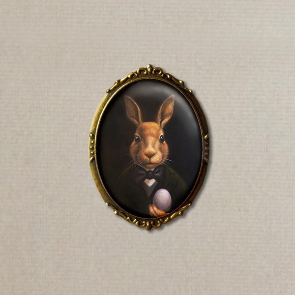 Rabbit Pin - Etsy