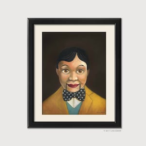 Ventriloquist Dummy Print From Original Hand Painted Artwork, Creepy ...