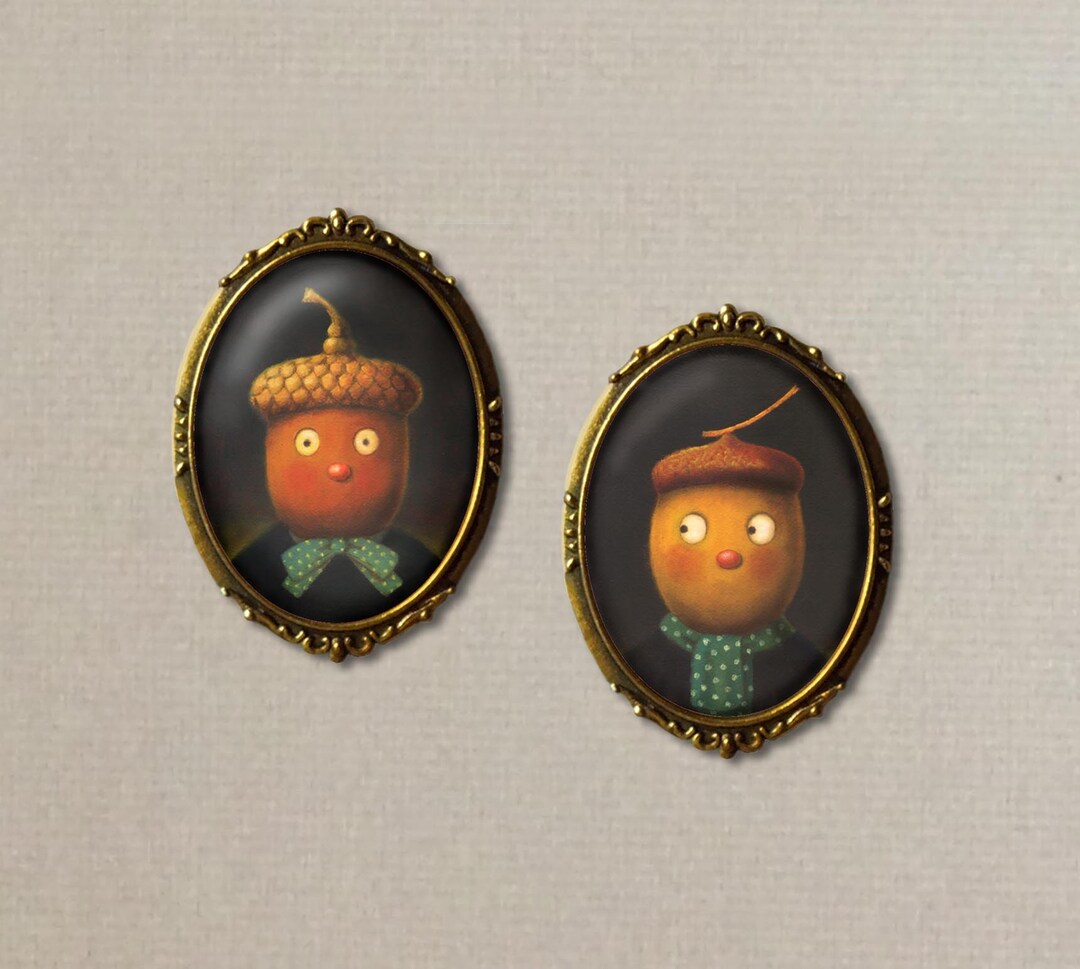 Acorn Brooch, Autumn Brooch, Halloween Brooch, Thanksgiving Brooch ...