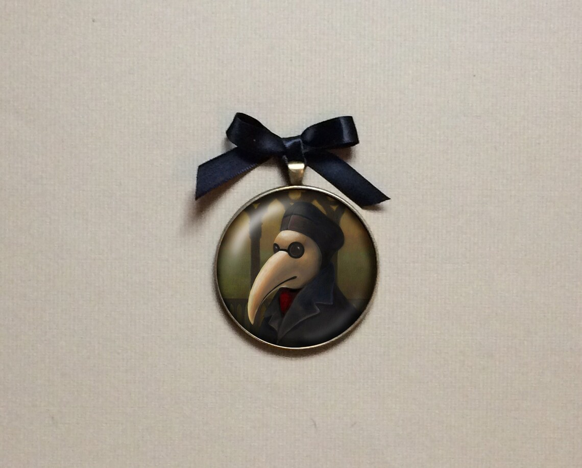 Plague Doctor Ornament From Original Artwork, Gothic Venice Plague Mask ...