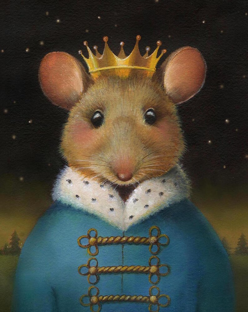 Christmas Ornament - Mouse Ornament - Christmas Mouse - Mouse Art ...