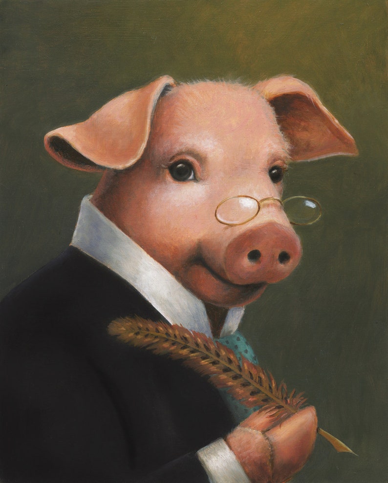 Pig Brooch, Pig Pin, Oval Pin, Farm Brooch, Barnyard Animal, Pig Lover ...