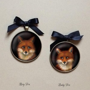 Fox Coasters, Fox Coaster Set, Fox Portrait, Cocktail Coasters ...