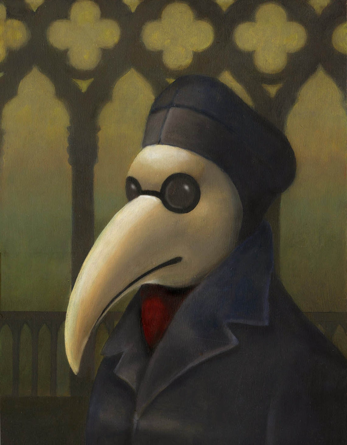 Plague Doctor Ornament From Original Artwork, Gothic Venice Plague Mask ...