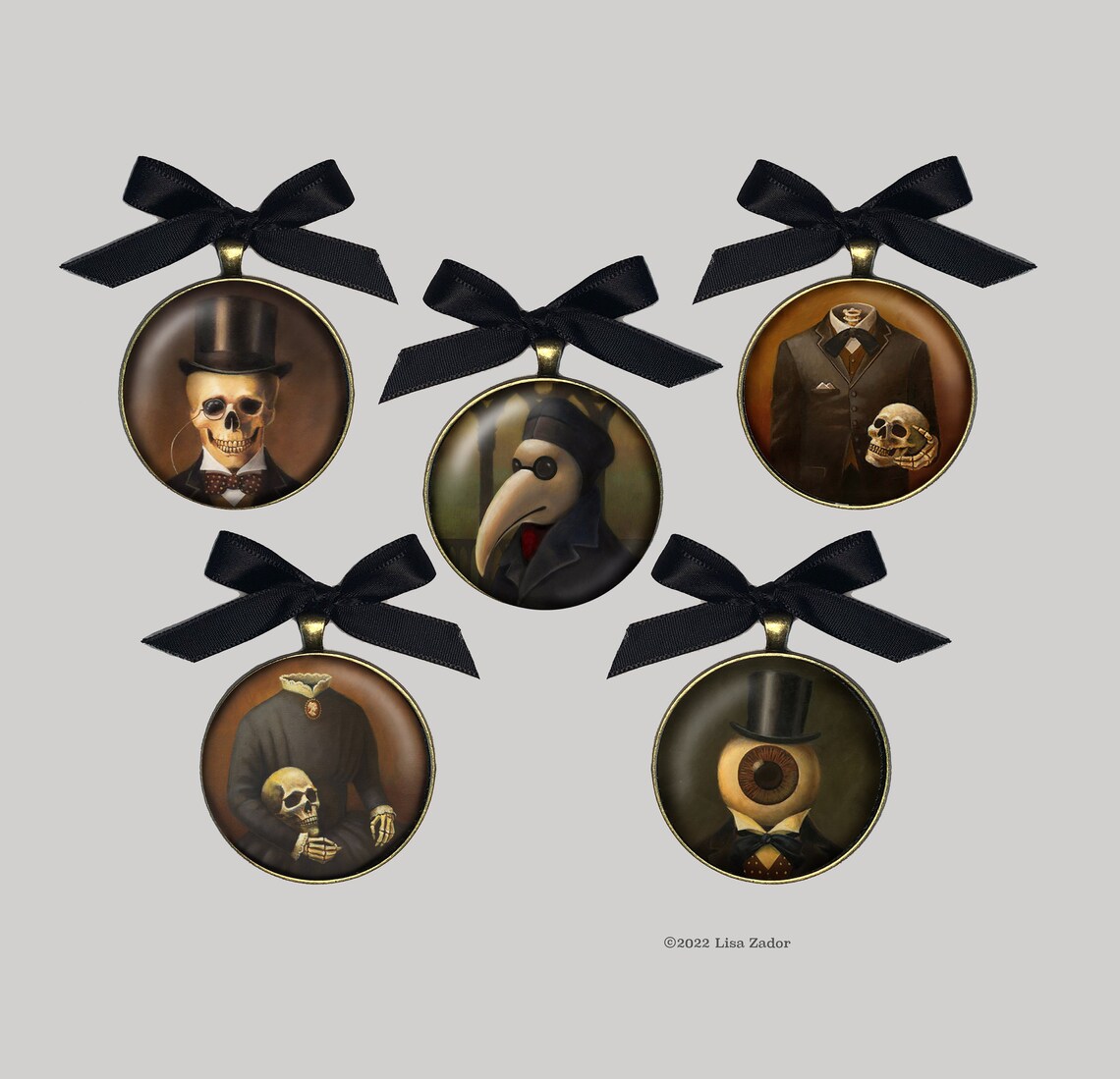 Plague Doctor Ornament From Original Artwork, Gothic Venice Plague Mask ...