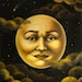 Moon Ornament Moon Man Portrait Miniature Victorian Moon Ornament Full ...