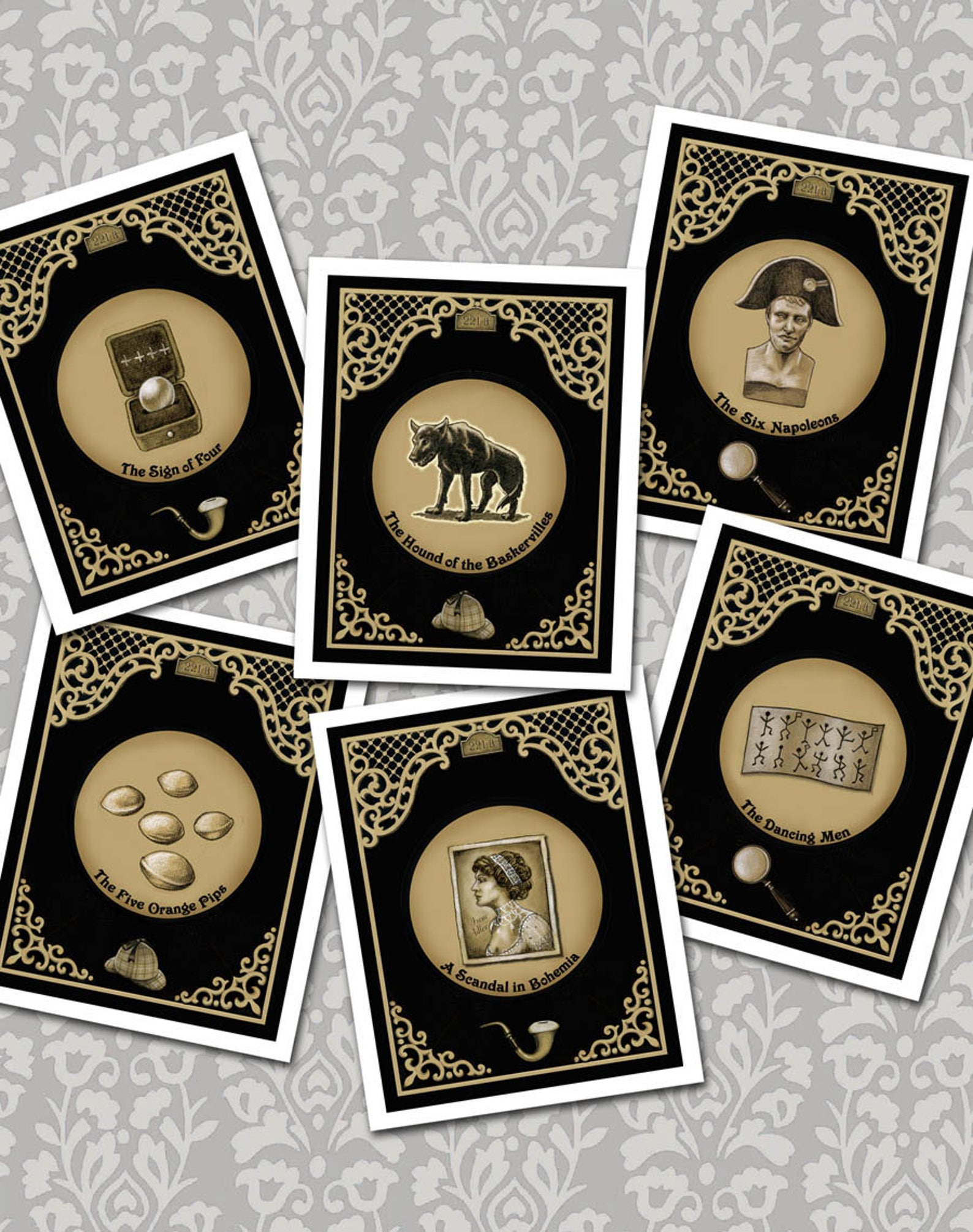 Literary Cards, Victorian Writers, Edgar Allan Poe Card, Arthur Conan ...