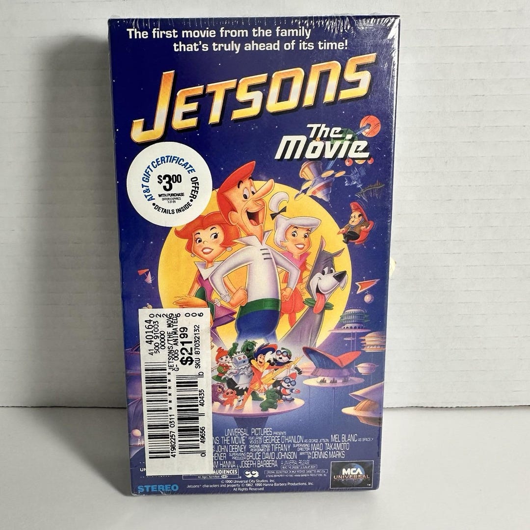 Jetsons the Movie VHS, 1990 Animation, MCA Universal Home Video Release ...