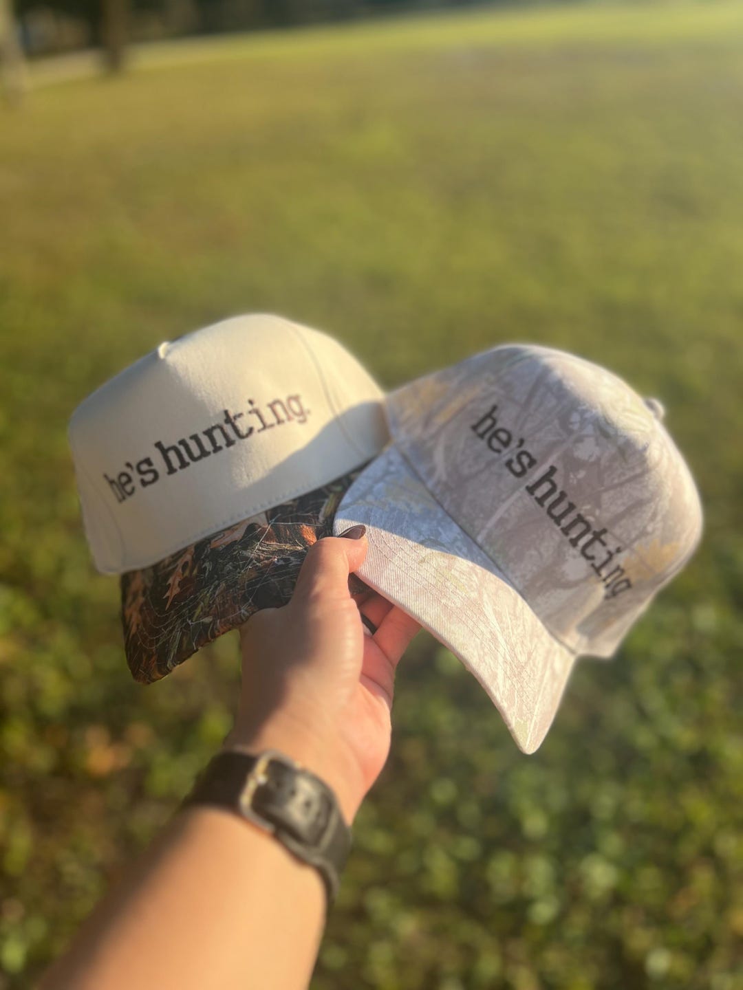 He's Hunting | Custom Hat - Etsy