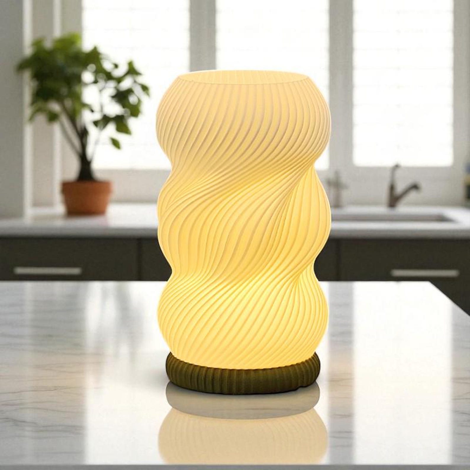 Dimmable Table Lamp, Aesthetic Bedside Lamp for Bedroom or Office ...