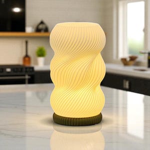 Dimmable Table Lamp, Aesthetic Bedside Lamp for Bedroom or Office ...