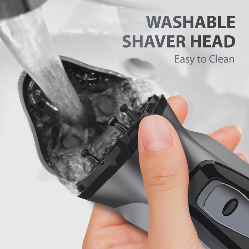 SEJOY Men Electric Shaver Pop-up Trimmer Rotary Razor Beard Shaving ...