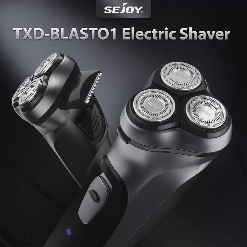 SEJOY Men Electric Shaver Pop-up Trimmer Rotary Razor Beard Shaving ...