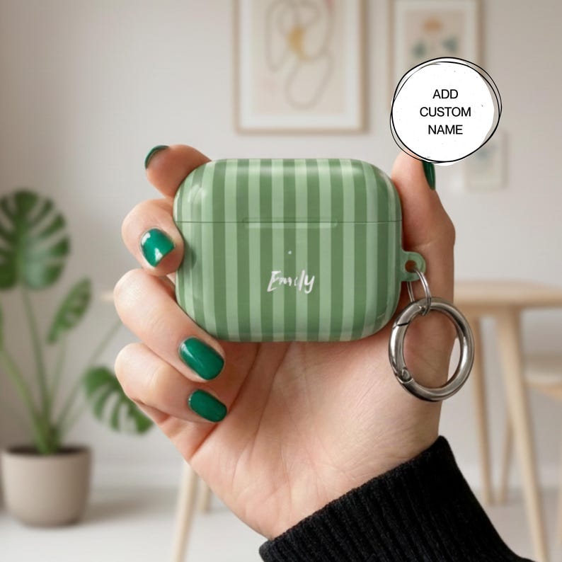Striped Earpod Case Gen 2 Earbuds Case Customized Gift for Sister in ...
