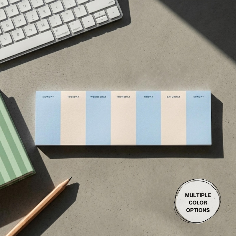 Weekly Keyboard Planner Pad - Etsy