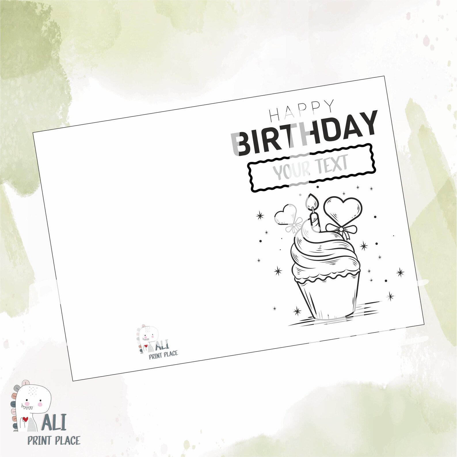 Birthday Coloring Page: Kids Party Activity (digital Download) - Etsy