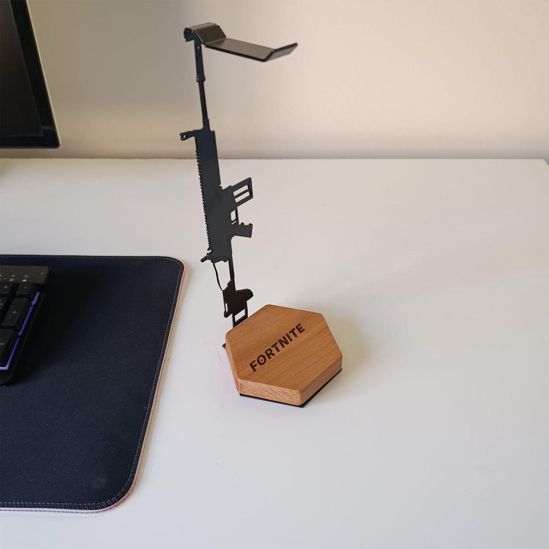 Modern Tactical Rifle Gamer Stand – Personalized Headphone & Controller ...