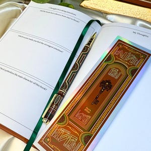 Reading Journal Bundle Cinnamon Brown | Beautiful Gold Foil Book ...
