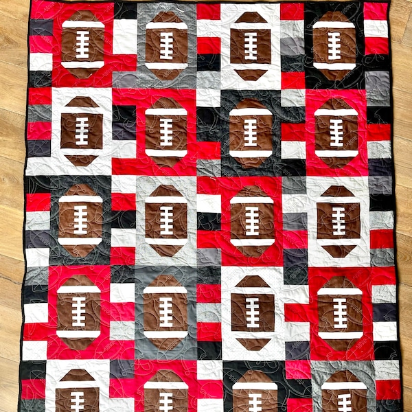 Nfl Football Quilt Pattern - Etsy