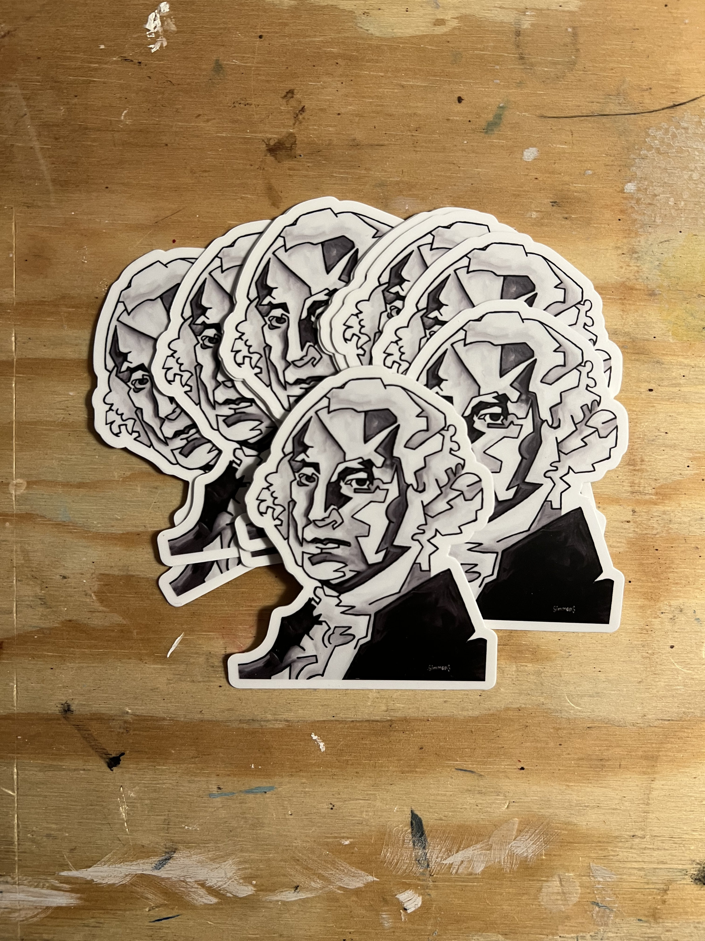 George Washington Sticker Decal - Etsy