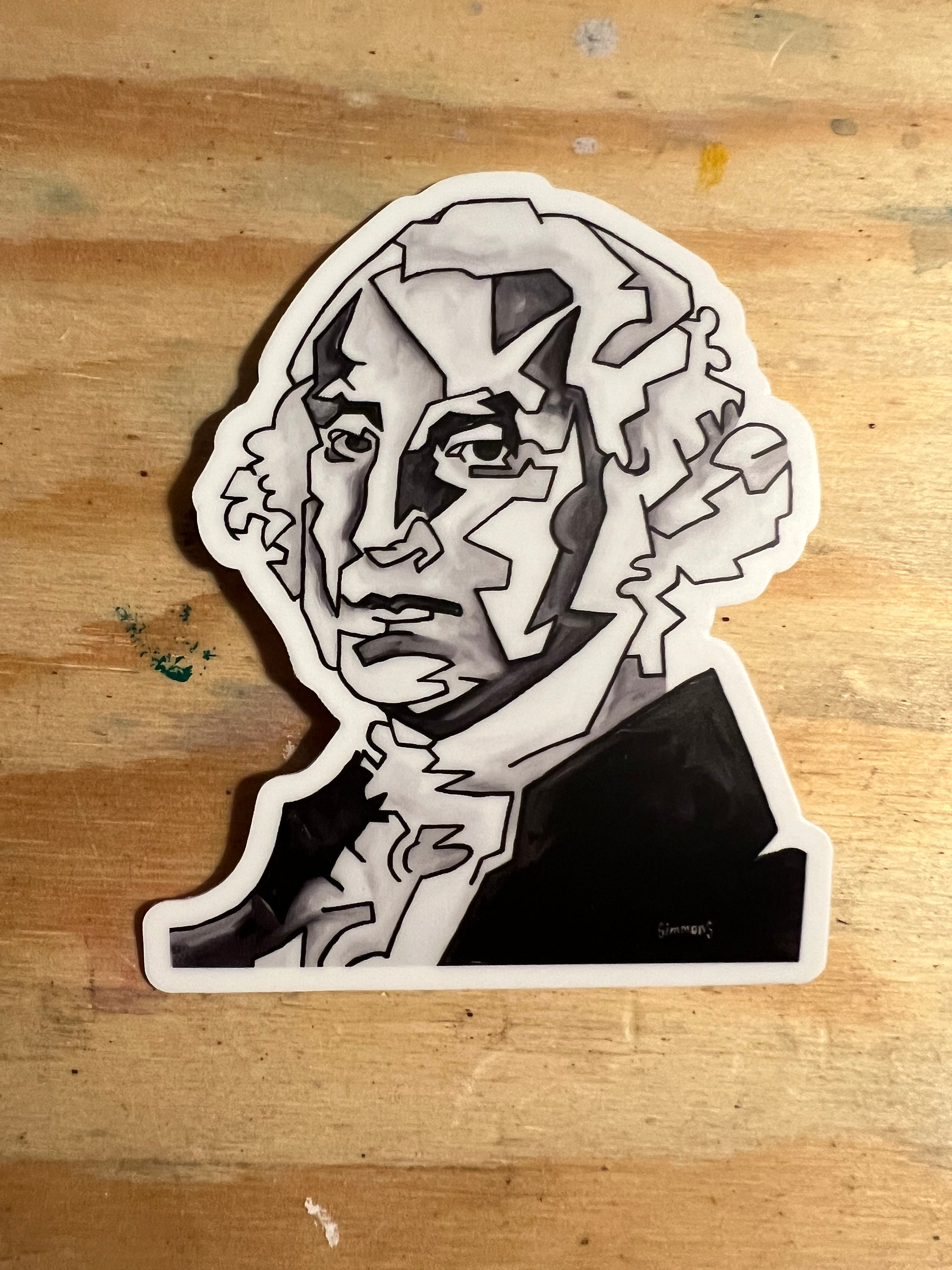 George Washington Sticker Decal - Etsy