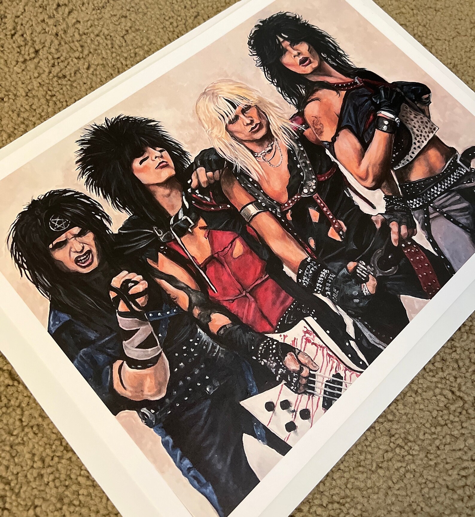 Motley Crue Art Print “shout” - Etsy