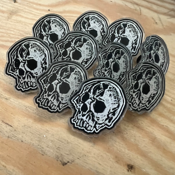 Skull Pin - Etsy