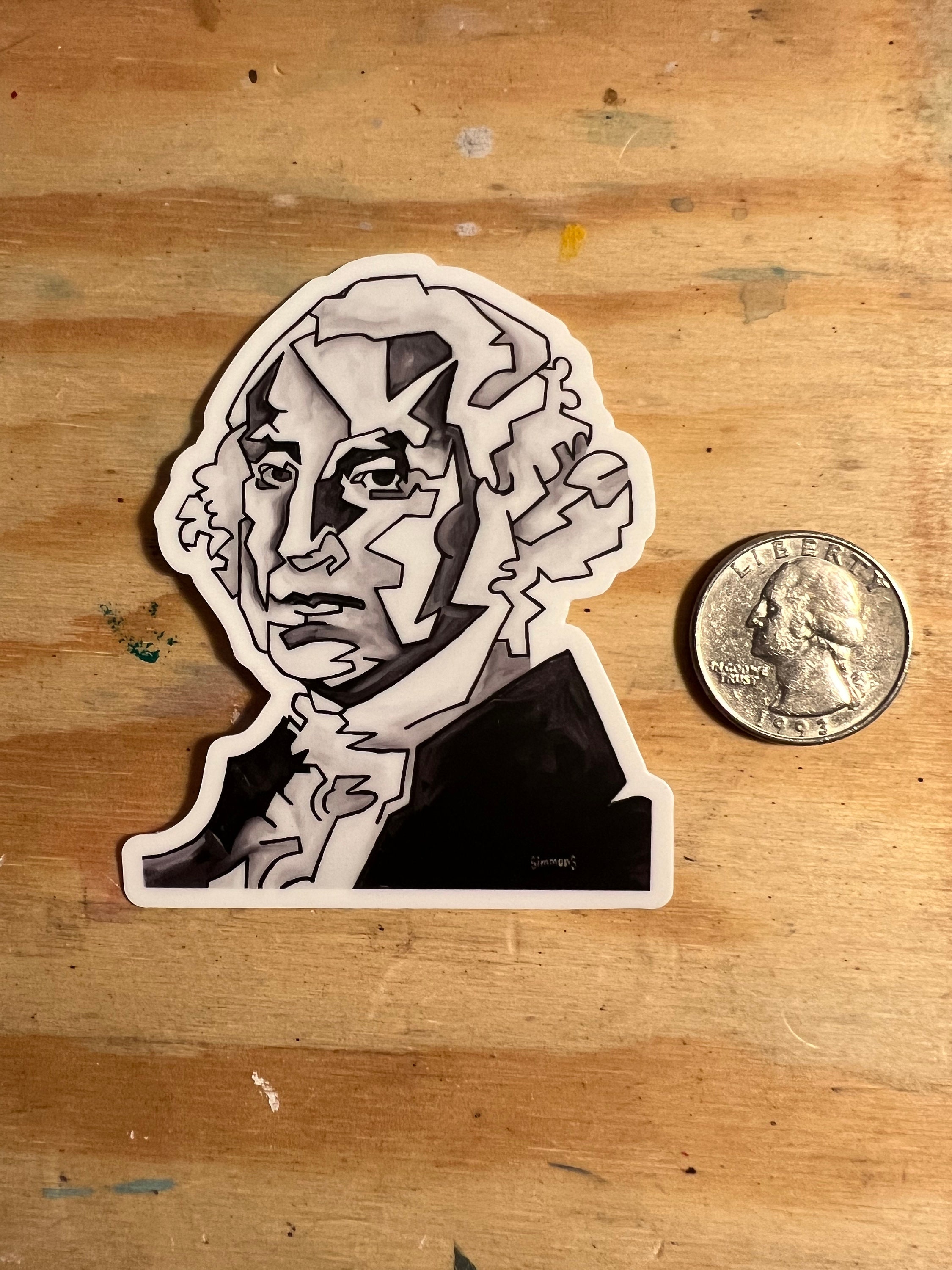 George Washington Sticker Decal - Etsy